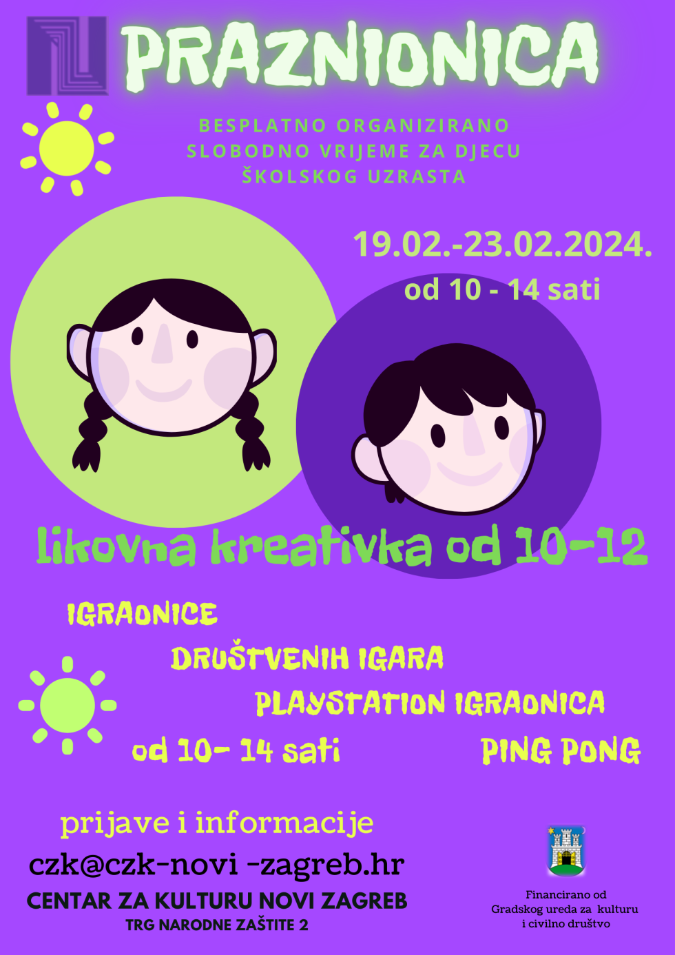 Praznionica – zimski praznici uz besplatne aktivnosti za školarce ...