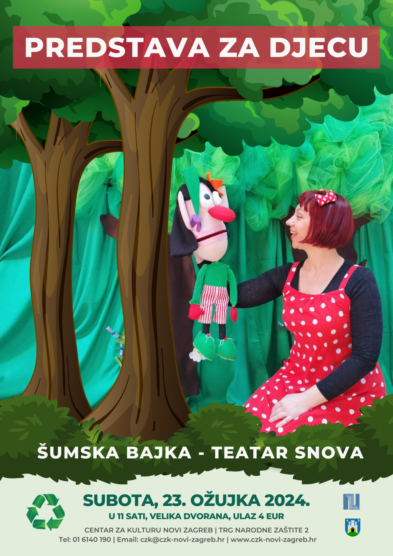 PREDSTAVA ZA DJECU - Šumska bajka - Centar za kulturu